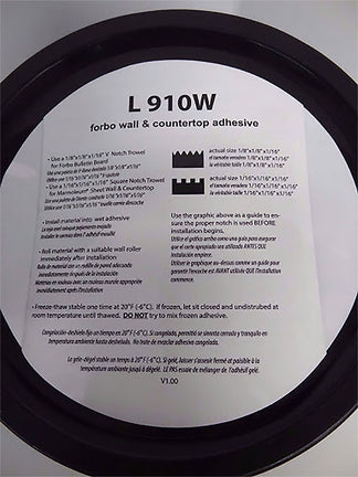 Forbo, L 910W Wall & Countertop Adhesive – Green Building Supply