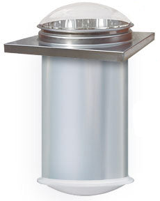 Natural Light, Tubular Skylight, 10 inch, Curbed, Aluminum, Prismatic ...