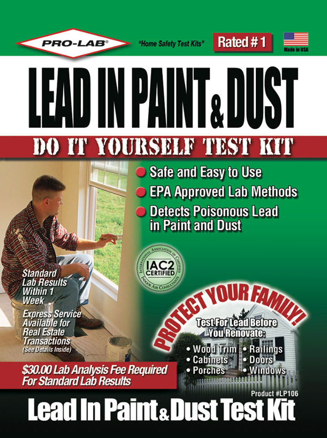 Pro-Lab, Lead in Paint and Dust Test Kit - EPA-approved test for lead ...