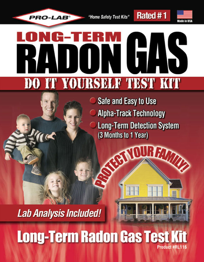 Pro-Lab, Long-Term Radon Gas Test Kit - Detects radon gas over 3 months ...